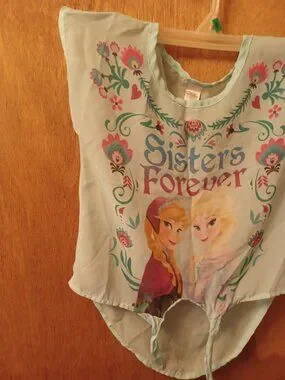 Disney | Shirts & Tops | Girls Disney Frozen Elsa Anna Sister Forever ...